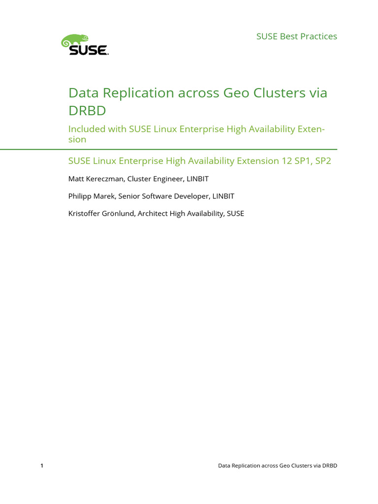 SBP-DRBD Color en | PDF | Computer Cluster | Free Software