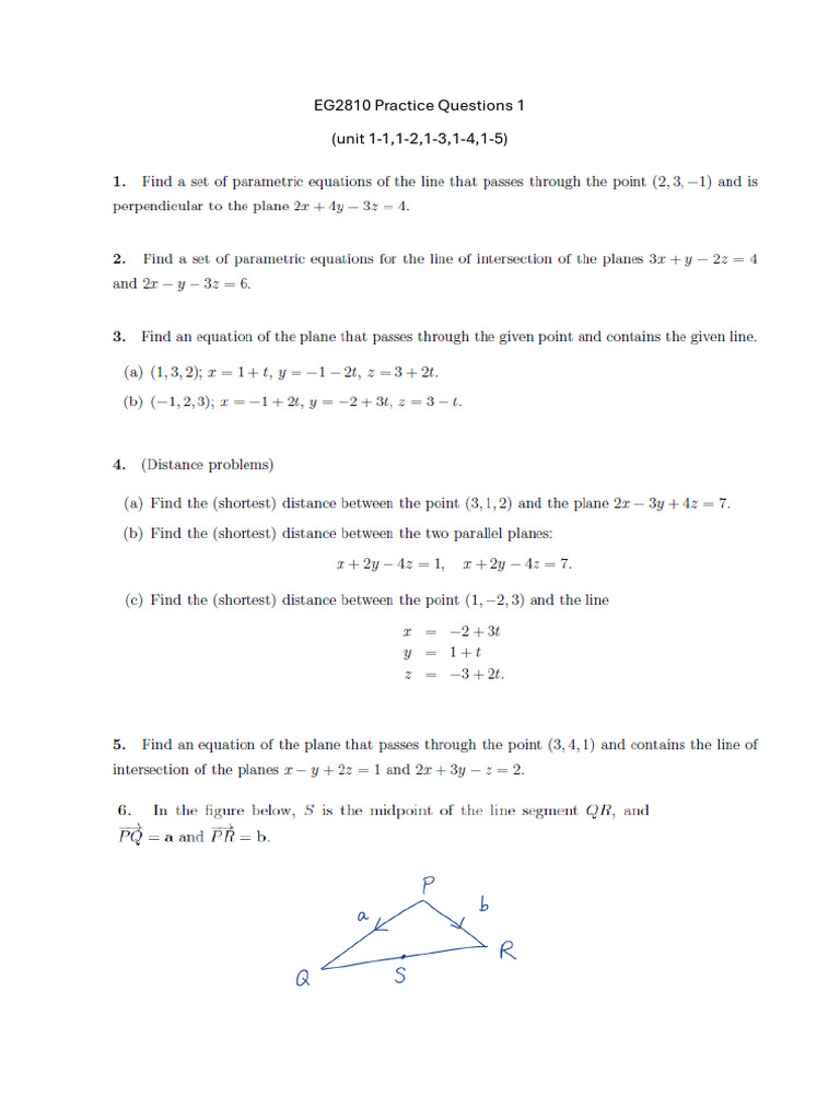 EG2810 Practice Questions 1 | PDF