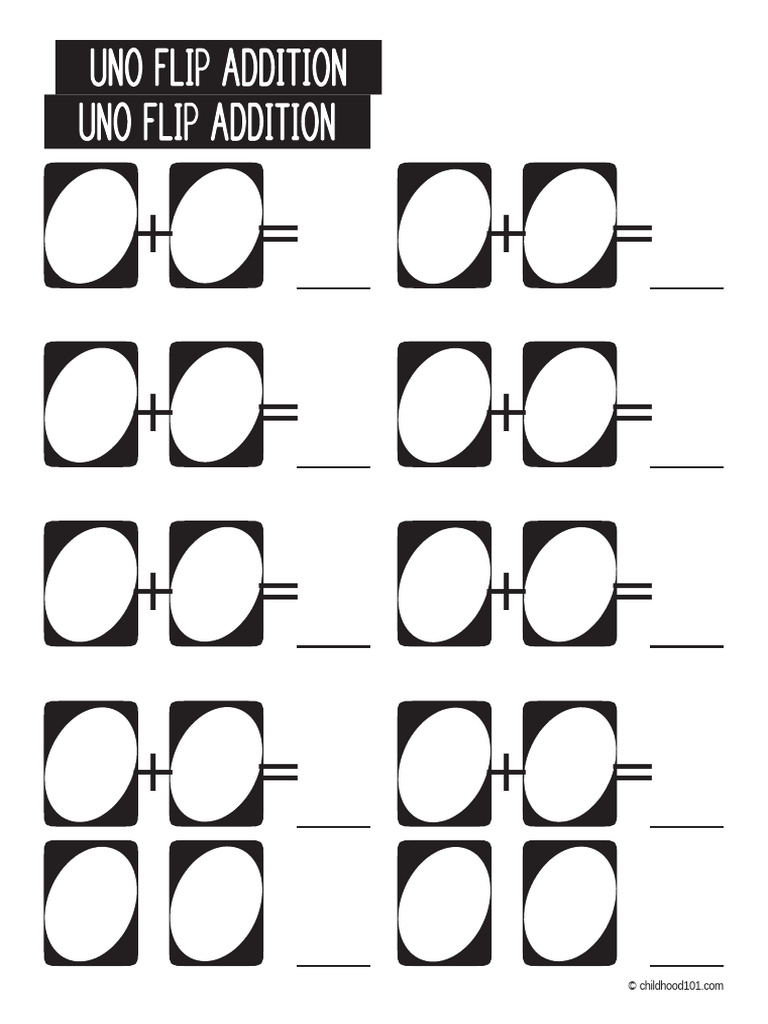 Uno Flip Game Record Sheet Childhood101 | PDF