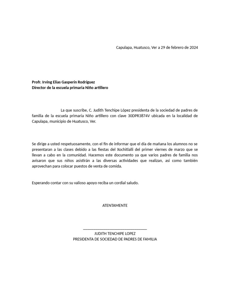 Solicitud de Dia Apf | PDF