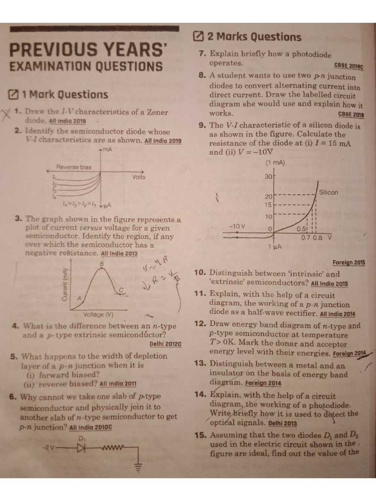 Semiconductor Electronics Assignment | PDF