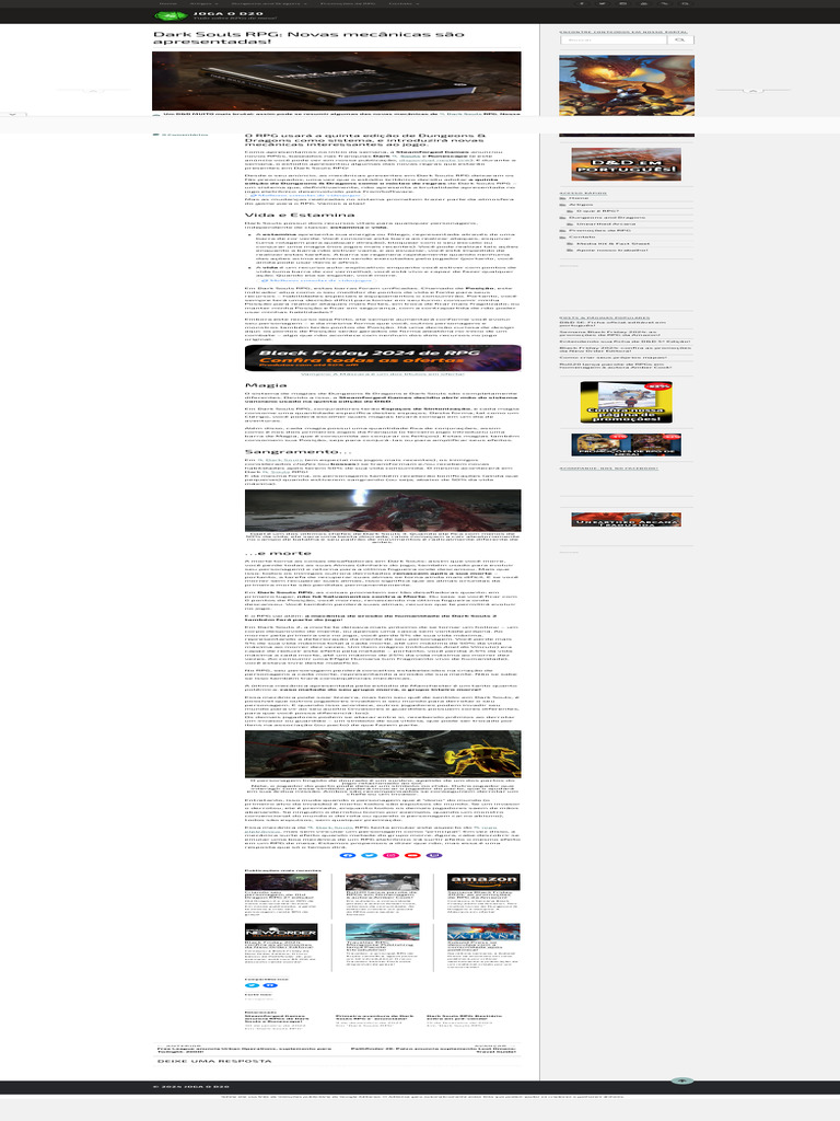 Dark Souls RPG - Novas Mecânicas São Apresentadas! - Joga o D20 | PDF | Jogos de RPG | Dungeons ...
