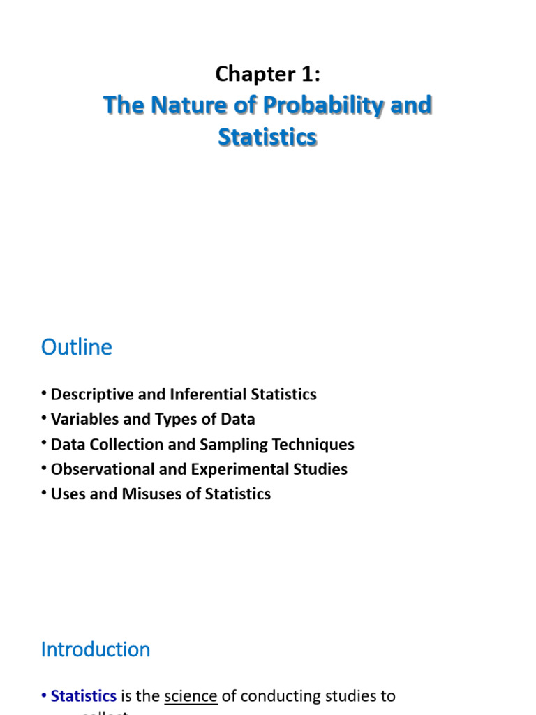 SL Ch01 | PDF | Statistics | Level Of Measurement