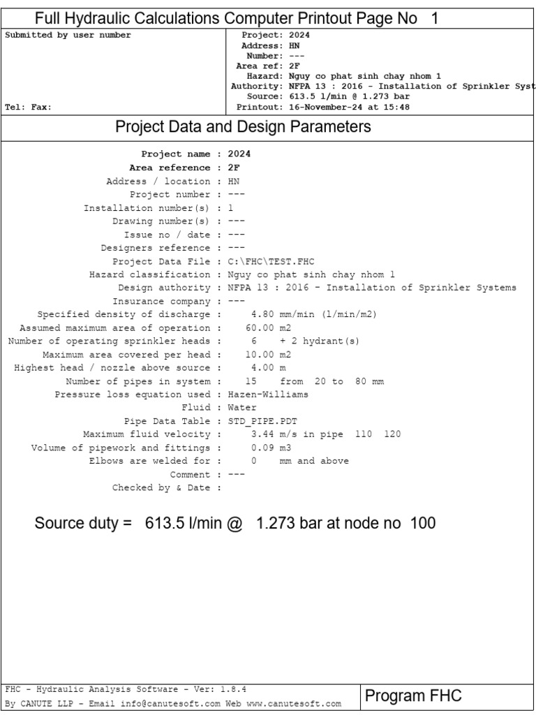 FHC 1 | PDF | Fire Sprinkler System | Liquids