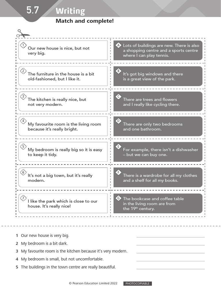 Writing Exercise: Describing Places | PDF | Bedroom | Interior Design