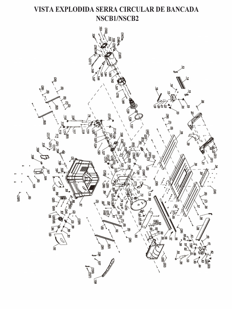 Vista Explodida | PDF | Parafuso | Máquinas