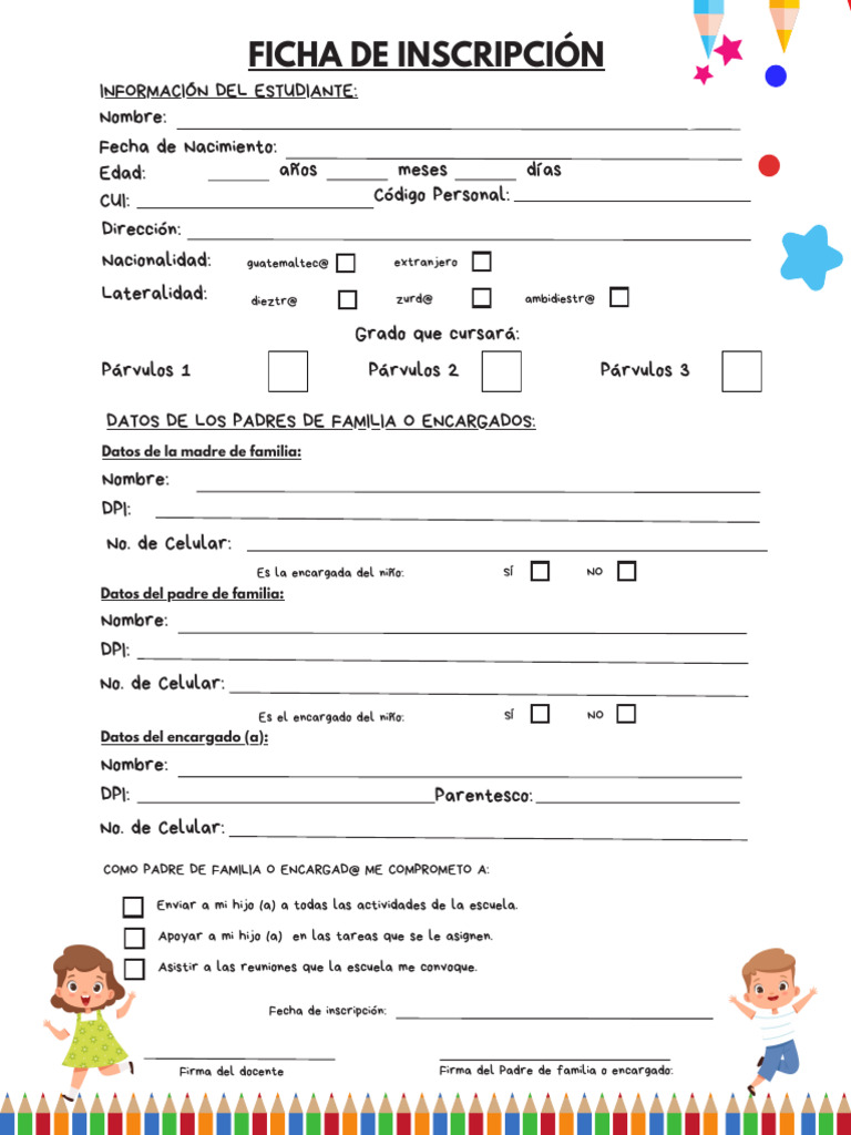 Ficha de Inscripción Corregida | PDF