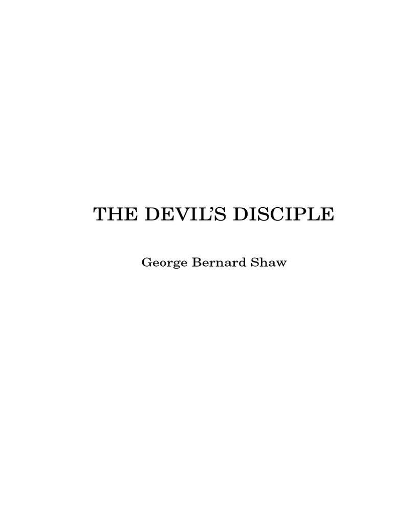 Shaw's Devils's Disciple-Text PDF | PDF