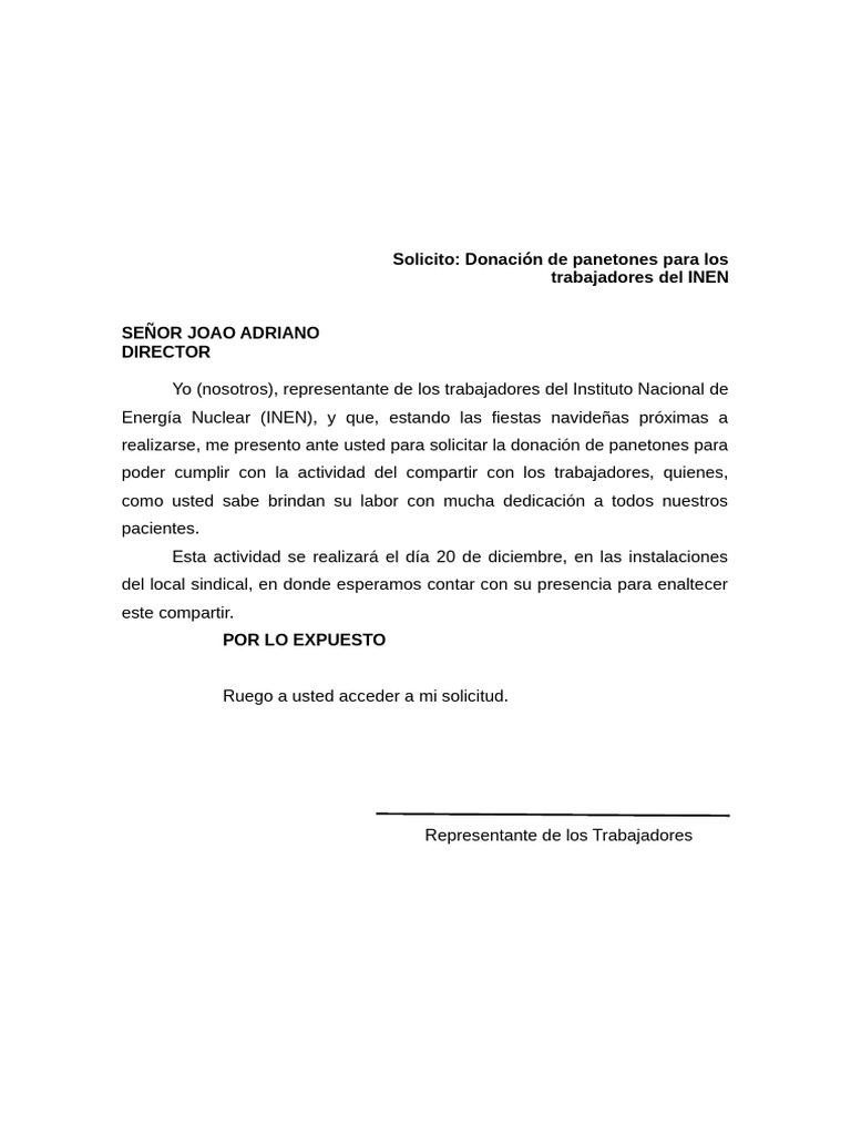 Solicito Donacion | PDF