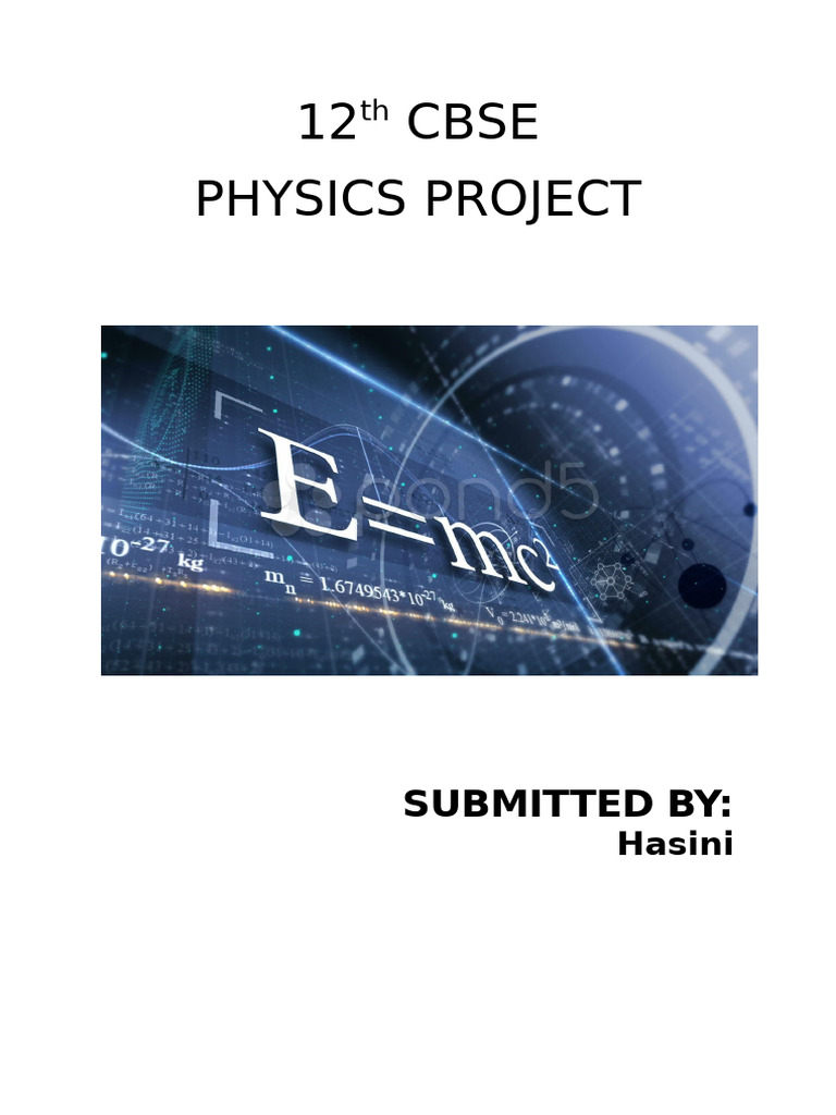 Physics Project | PDF | Electric Charge | Force