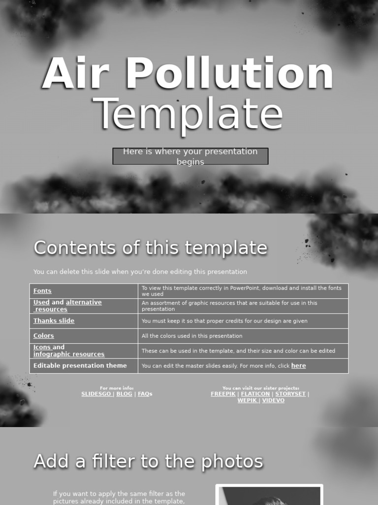 Air Pollution Presentation Template | PDF | Planets | Saturn