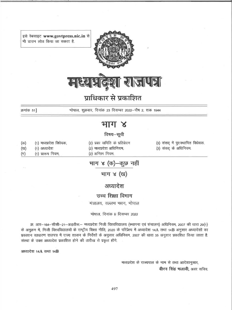 NEP Ordinance 121A | PDF