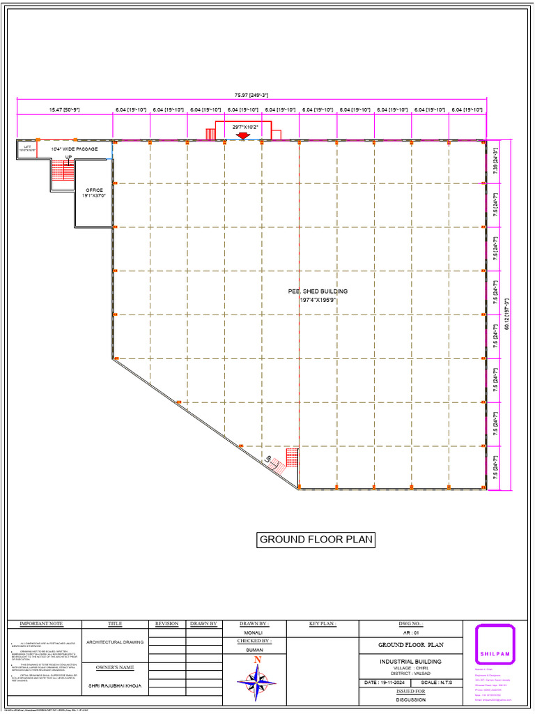 Ground Floor Plan-2 | PDF | Design | Technical Drawing
