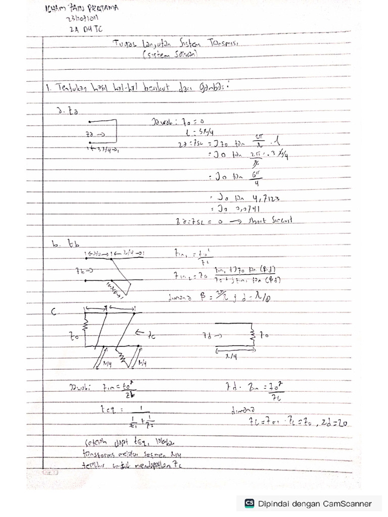 Tugas Sistem Transmisi Lanjutan - Ilham Zain Pratama | PDF
