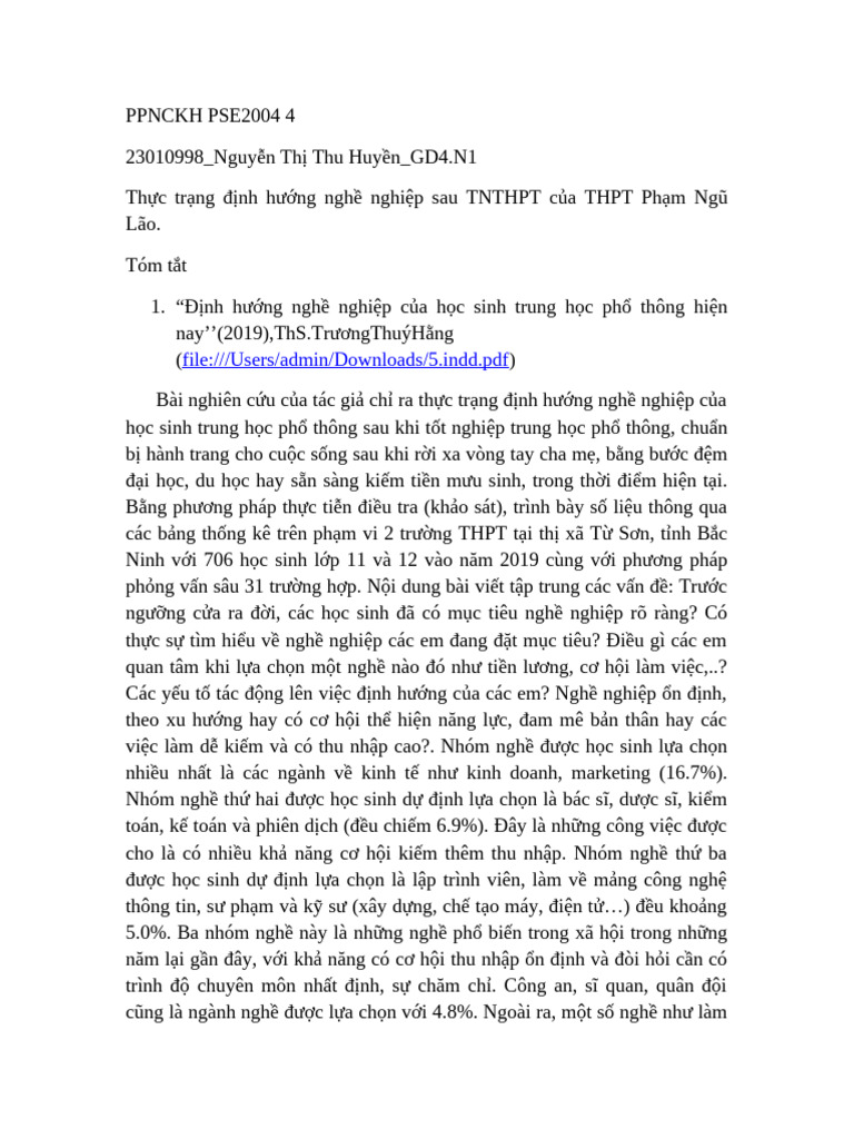 PPNCKH Tóm Tắt | PDF