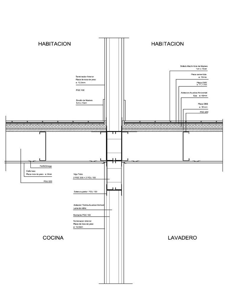 Corte Entrepiso Interior | PDF