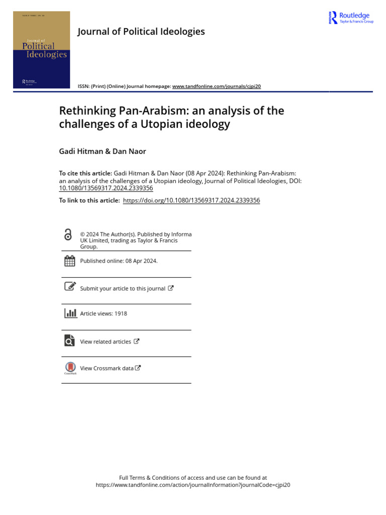 Challenges of Pan-Arabism Ideology | PDF | Pan Arabism | Salafi Movement