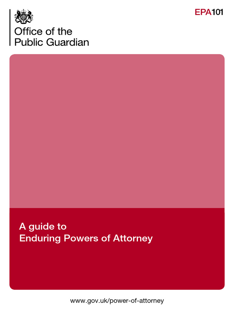 Enduring Powers of Attorney Guide | PDF | Common Law