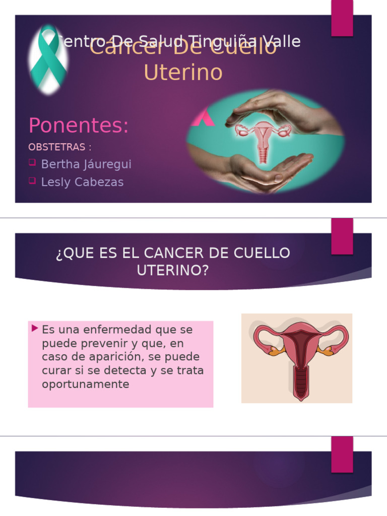 Capacitacion Docentes Cacu | PDF | Cáncer de cuello uterino | Medicina ...