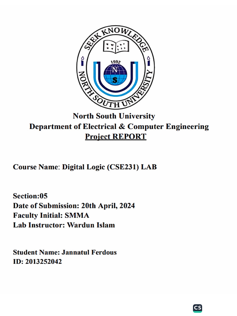 Project Phase 1 - Individual Prototype Report (Sample) | PDF