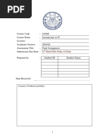 University Assignment Cover Page Template | PDF