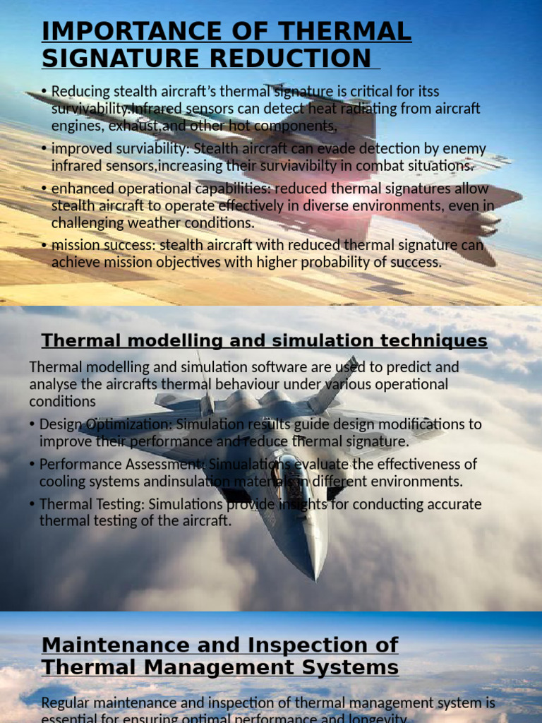 Importance of Thermal Signature Reduction | PDF