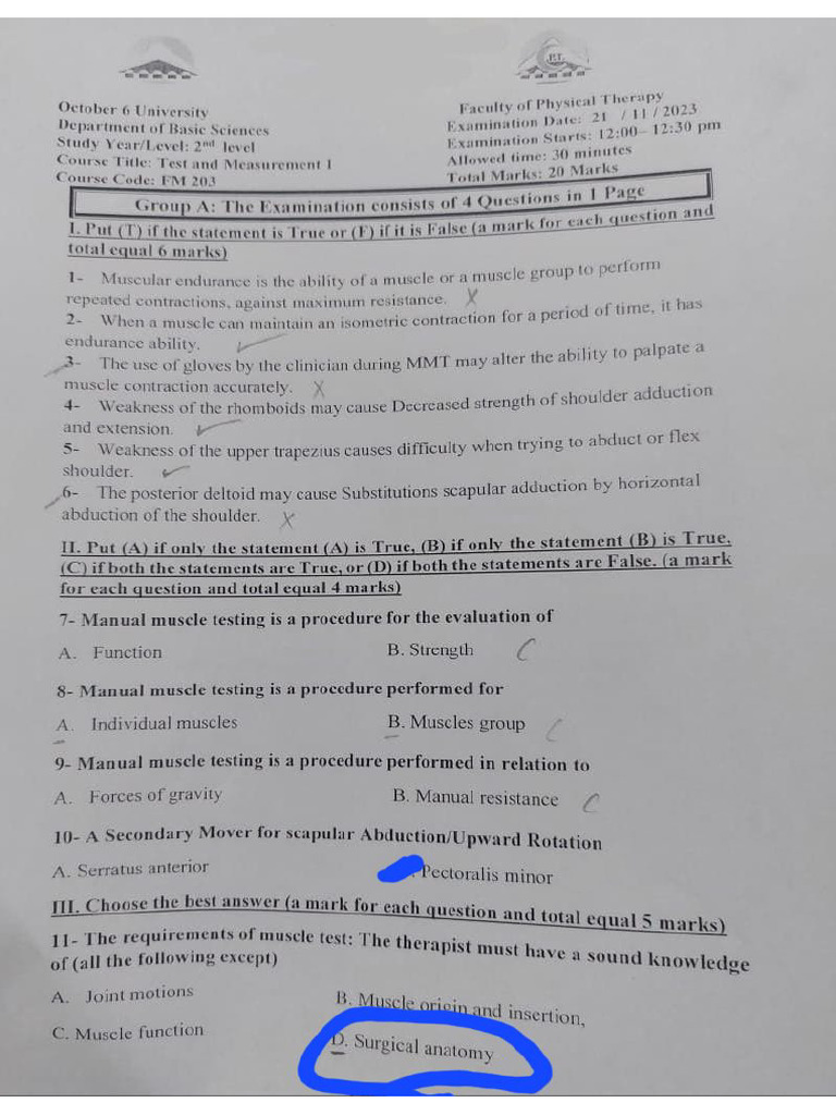 Med Exam Test. | PDF
