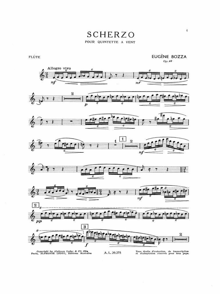 Bozza - Scherzo | PDF