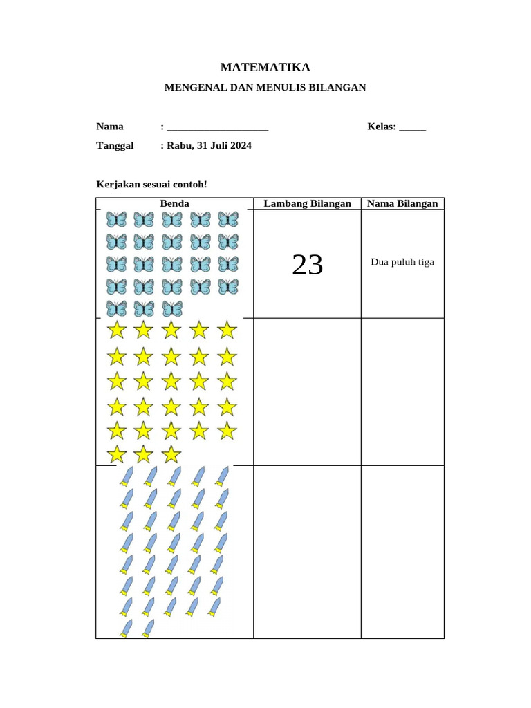 Soal Tugas Kelas 2 MTK | PDF