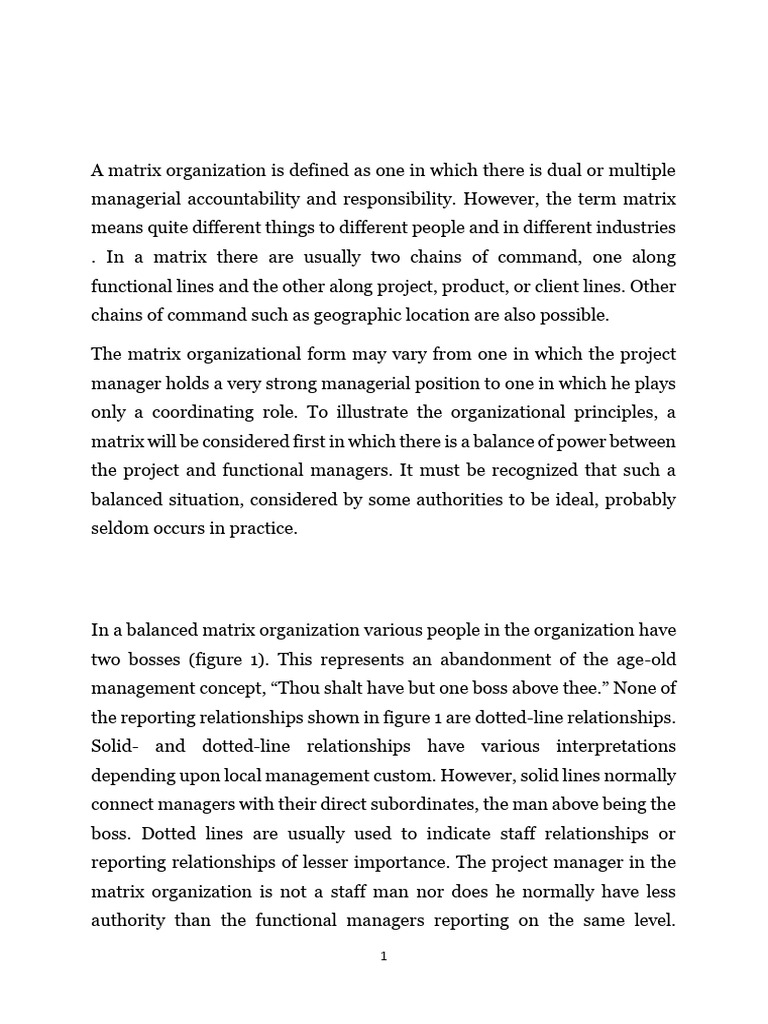 Matrix Structure T1D | PDF | Organizational Structure | Matrix ... Matrix Structure T1D | PDF | Organizational Structure | Matrix ...