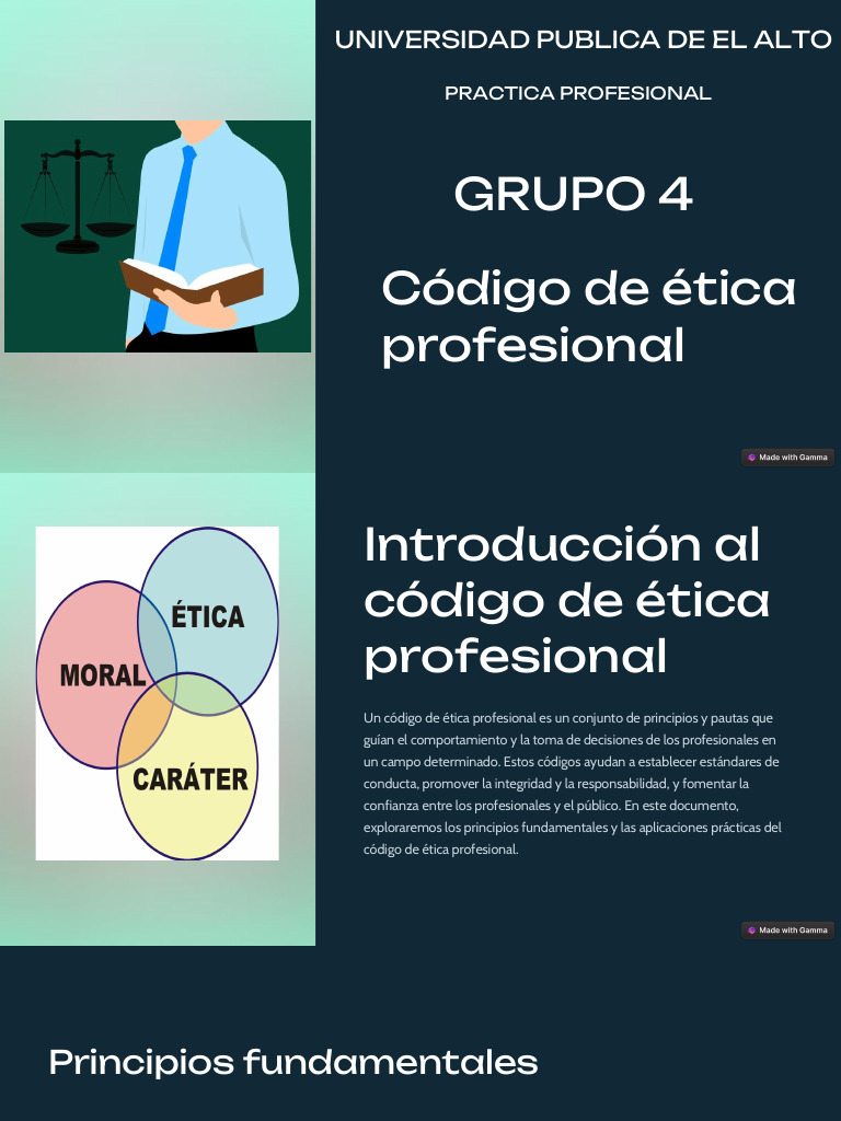 Codigos de Etica (Grupo 4) | PDF | Arquitecto | Comportamiento