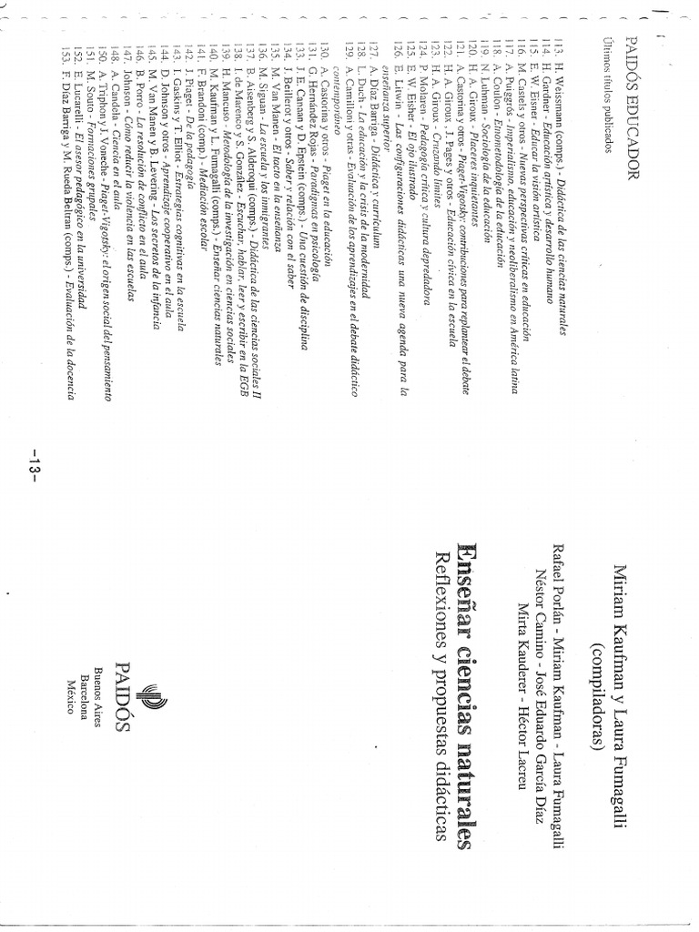 BO - Ensen Ar Ciencias Naturales. Reflexiones y PR | PDF