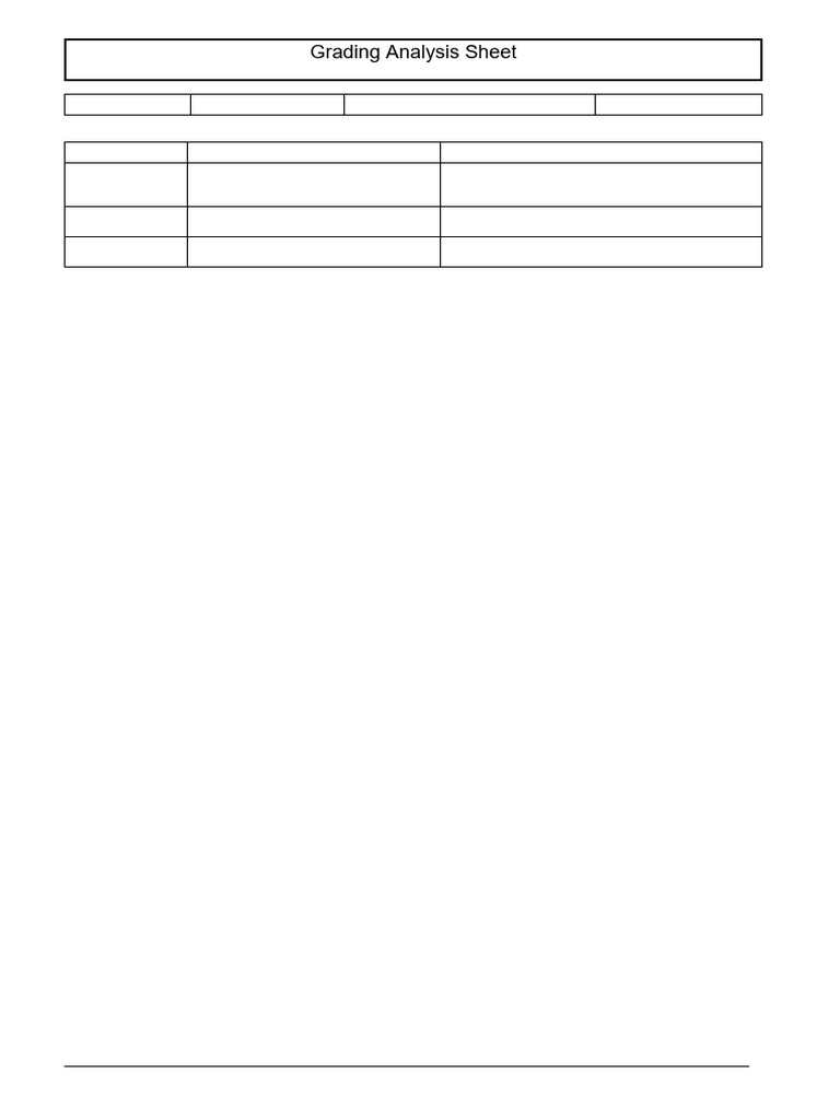 1016812-Grading Analysis Sheet | PDF