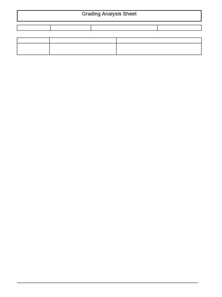 1016814-Grading Analysis Sheet | PDF