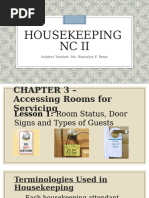 Status Codes Used in Housekeeping | PDF