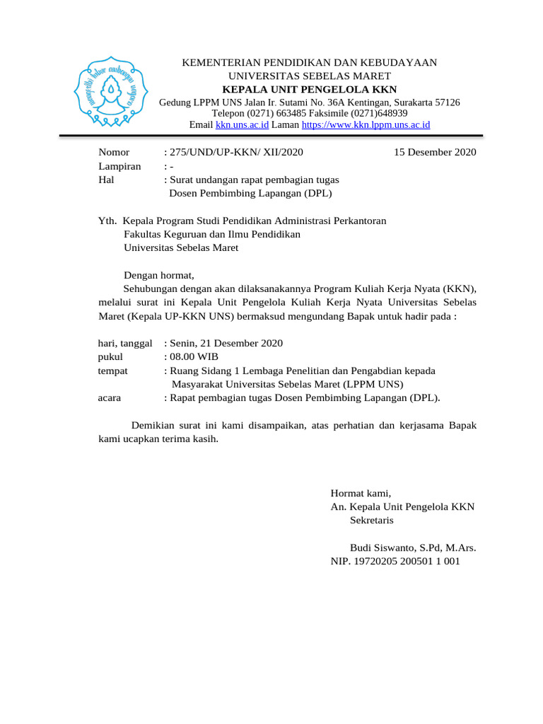 Contoh Undangan | PDF