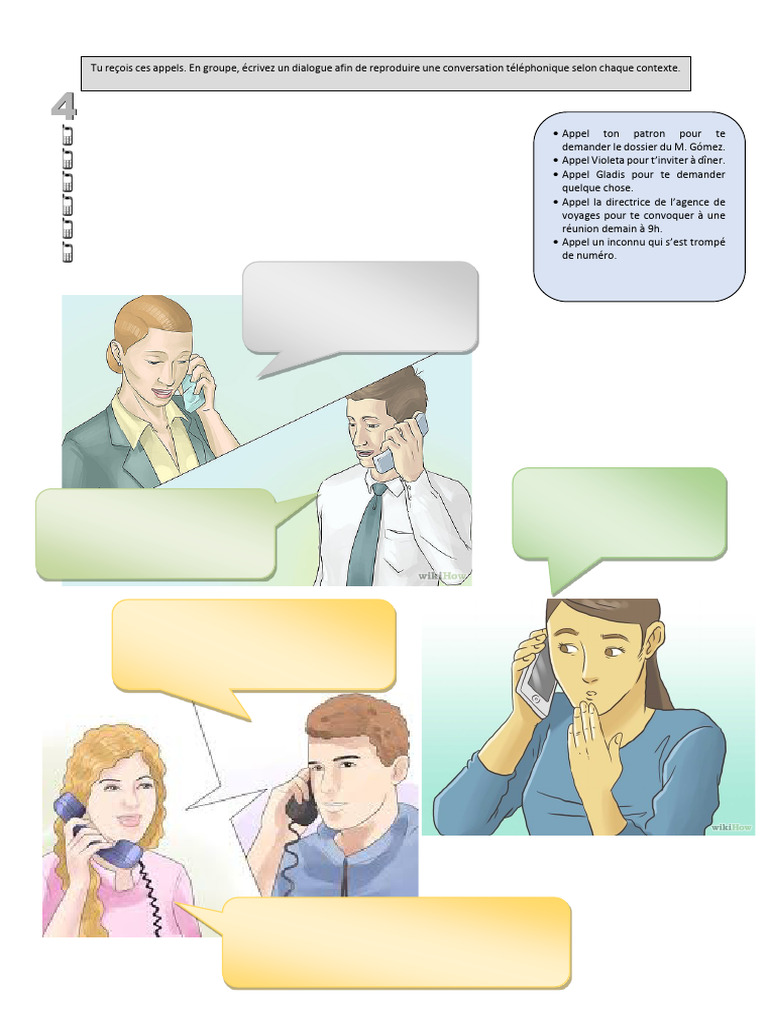 Ejercicio Conversación Telefónica | PDF