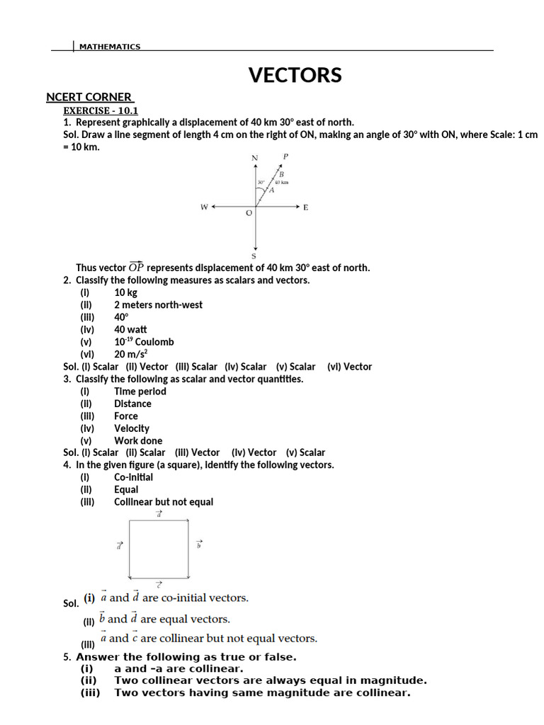 Vector | PDF | Euclidean Vector | Triangle