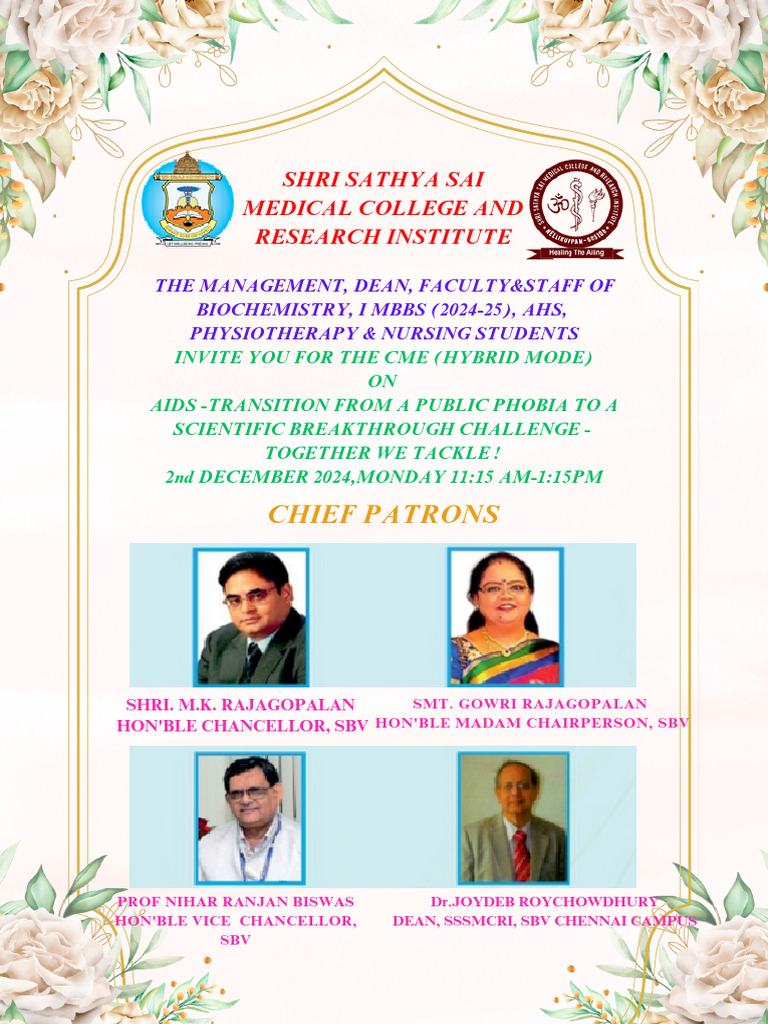 Aids Day Cme Final Invitation | PDF | Animal Viral Diseases | Sexually ...