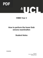 Upper Limb Neurological Examination OSCE Checklist Geeky Medics | PDF ...