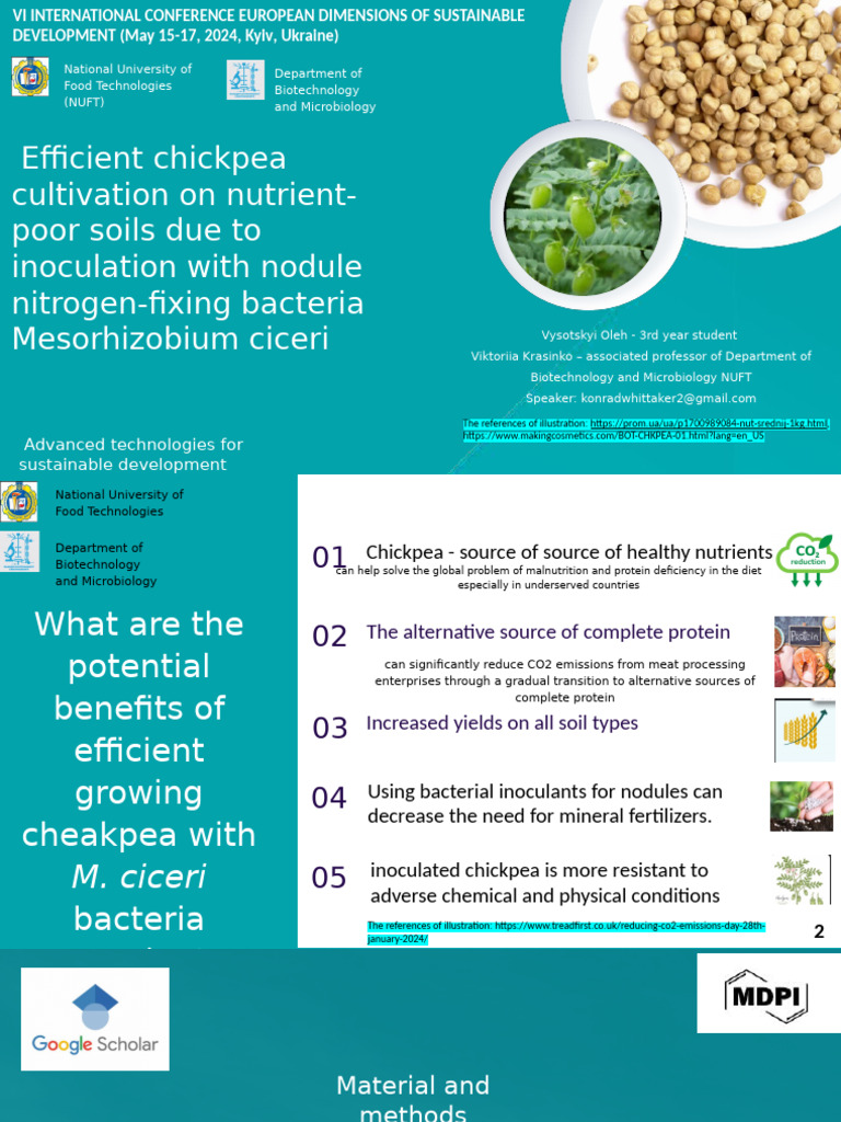 Thesis Presentation 2 Pdf Chickpea Soil