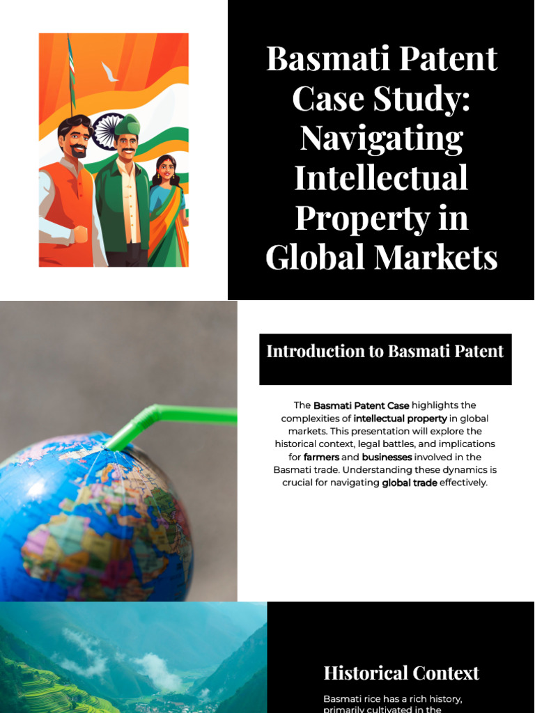 Slidesgo Basmati Patent Case Study Navigating Intellectual Property in ...