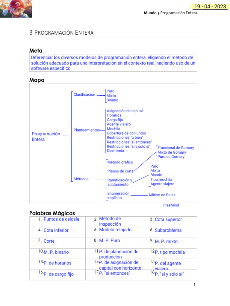 Métodos de Programación Entera Explicados | PDF | Programación lineal