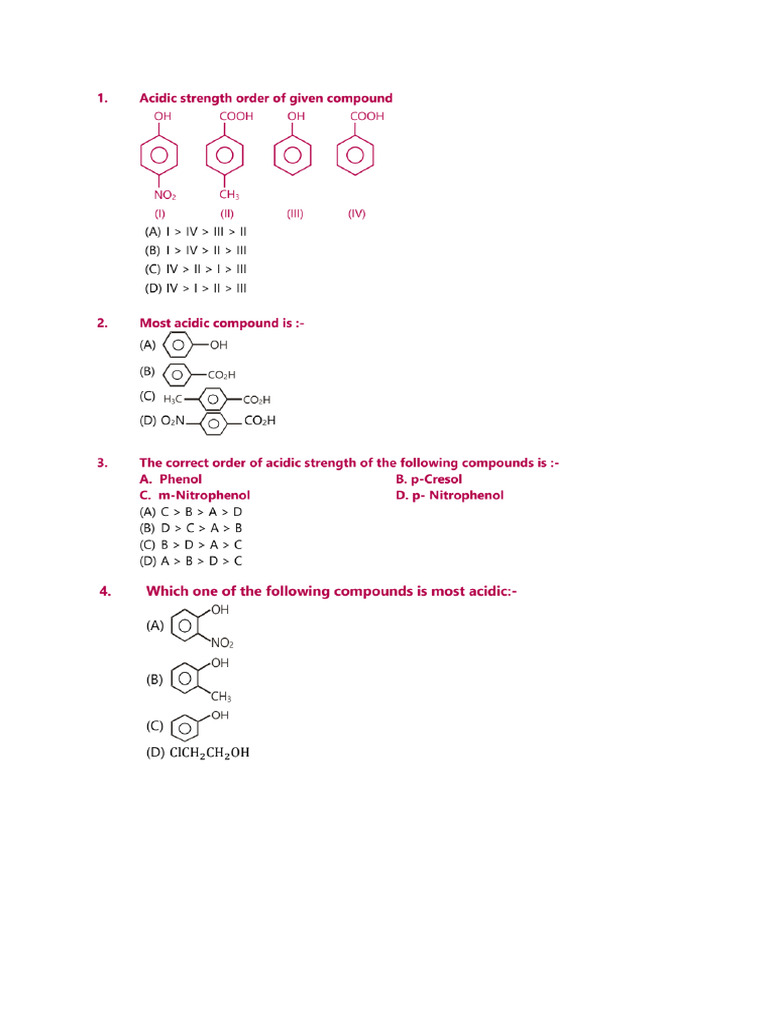 Goc - Acidic Basic Strength | PDF