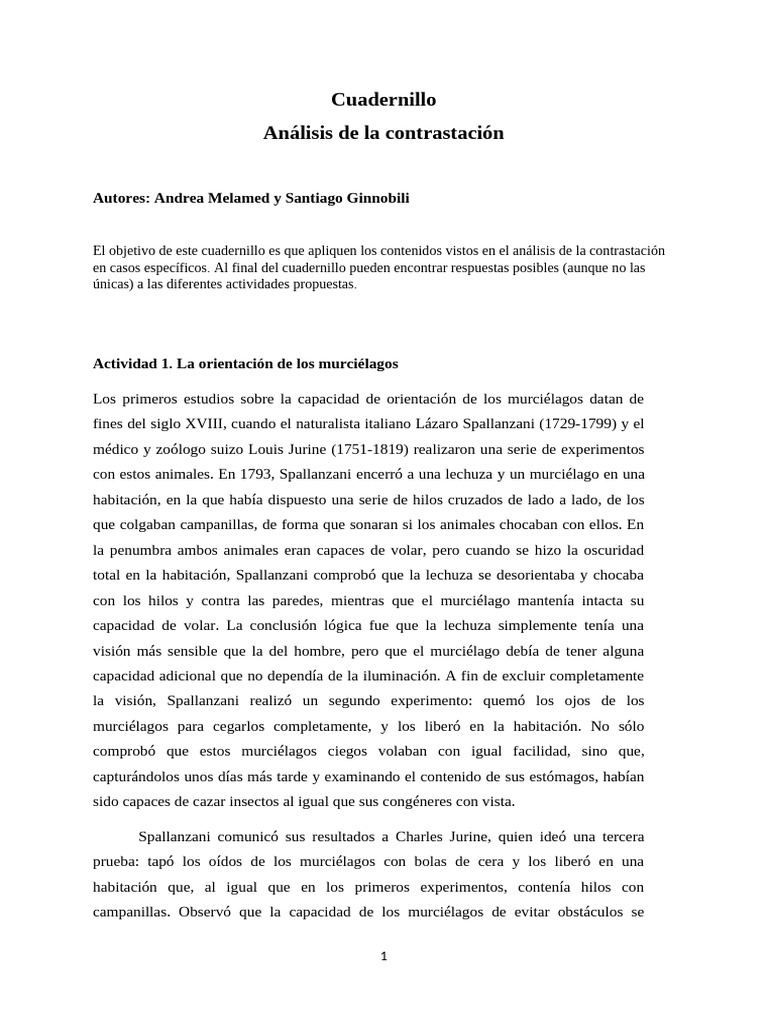 07 Cuadernillo Contrastación | PDF | Hipótesis | Experimentar