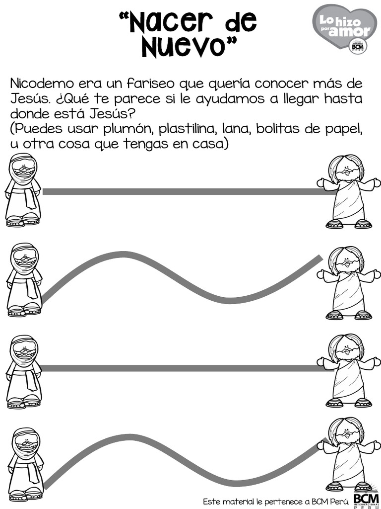 Actividades sobre Nicodemo y Jesús | PDF