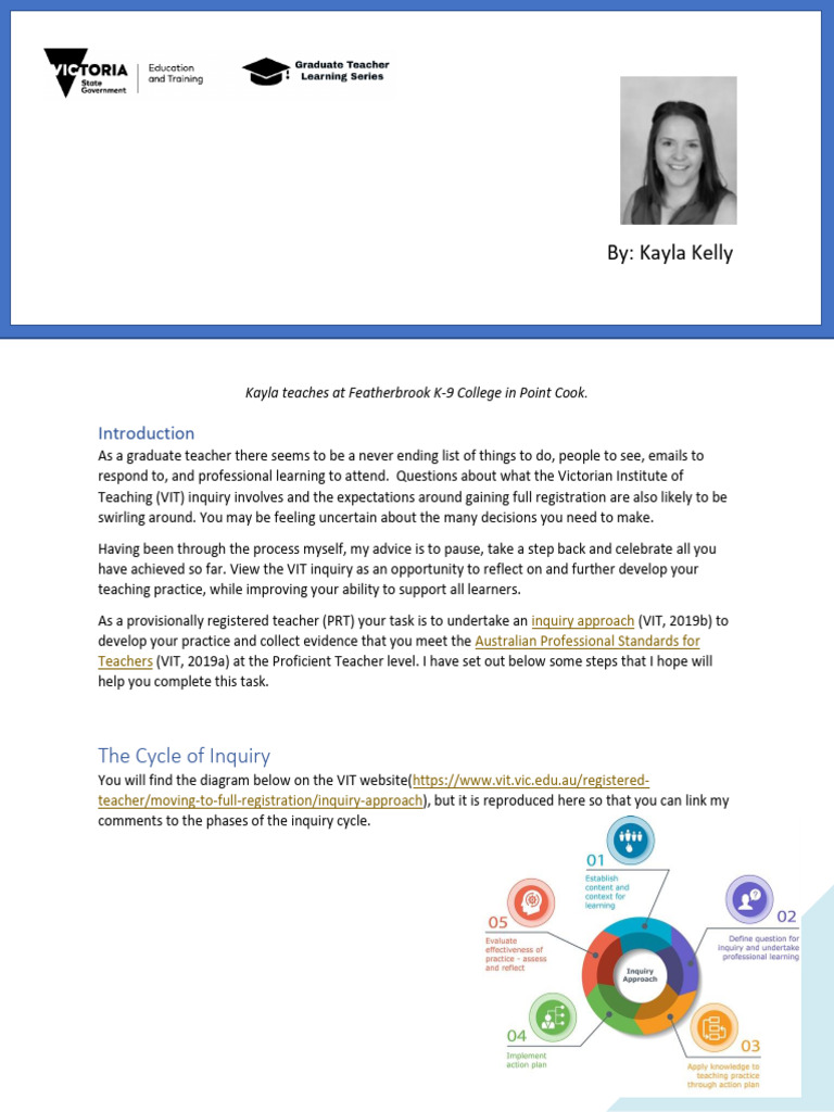 ED10FA2 From Graduate To Mento Completing The VIT Inquiry | PDF ...