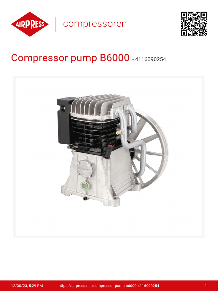 Compressor Pump B6000 | PDF