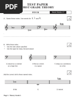 Trinity Grade 1 Theory Workbook (1) (1) | PDF | Scale (Music) | Chord ...