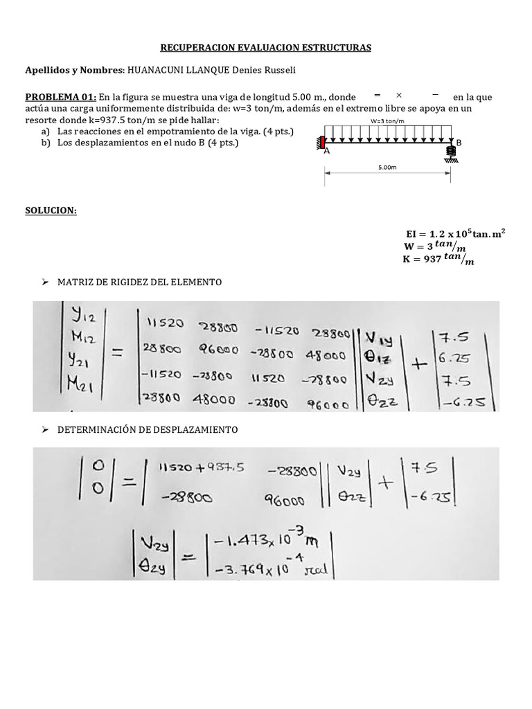 Análisis de Estructuras: Vigas y Barras | PDF